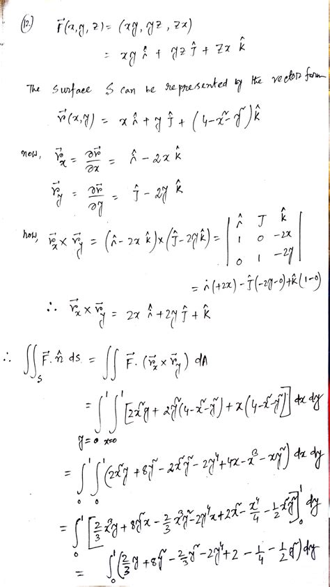 [solved] 12 compute without using stokes theorem the surface