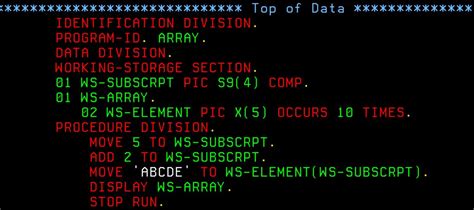 What Is A Subscript In Mainframe Subscript A Subscript Is An Integer