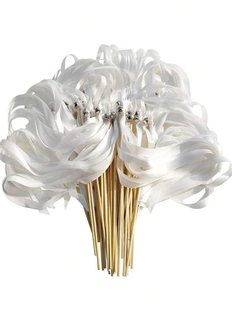 Ribbon Wands With Triple Ribbon And Silver Bell Party Wand Party Favors Streamers Ribbon Sticks
