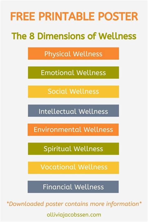 Printable 8 Dimensions Of Wellness Worksheet Printable Calendars At A