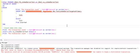 Ole Db Provider “sqlncli11” For Linked Server “” Returned Message “the