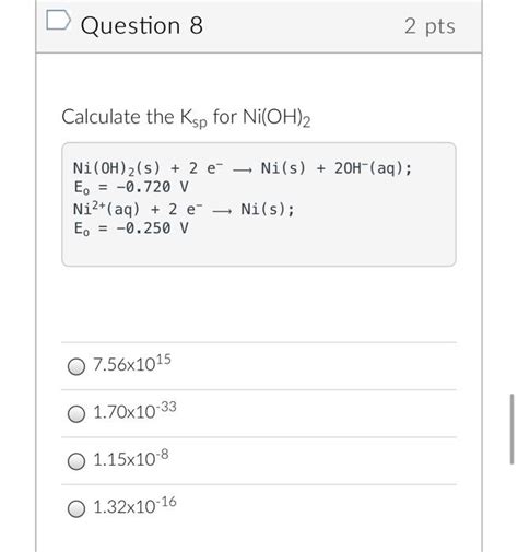 Solved Question P Calculate K For The Following Reaction Chegg