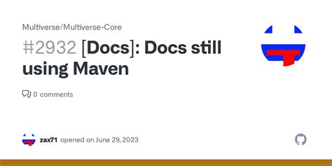 [docs] docs still using maven · issue 2932 · multiverse multiverse