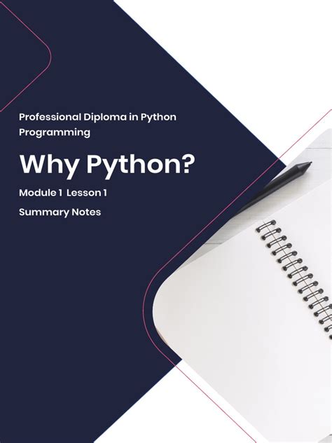 Why Python Professional Diploma In Python Programming Pdf Python Programming Language