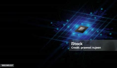 마더보드의 Cpu 칩 중앙 컴퓨터 프로세서 Cpu 개념 양자 컴퓨터 대용량 데이터 처리 데이터베이스 개념 미래형 마이크로칩 프로세서 디지털 칩 0명에 대한 스톡 벡터 아트