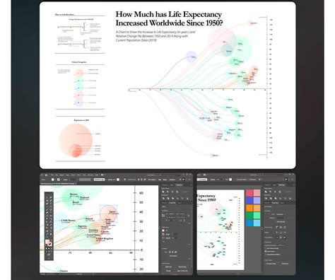 Data Visualization Life Expectancy On Behance