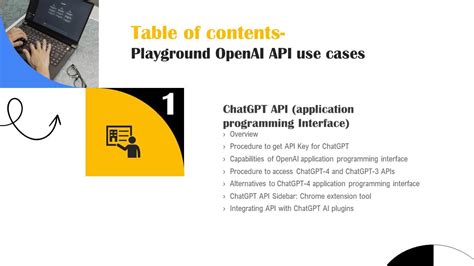 playground openai api use cases table of contents chatgpt ss v ppt template