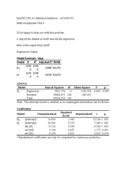 U 7 Math Assignment Unit 7 Math 1281 01 Statistical Inference Ay2024 T Math Assignment Unit
