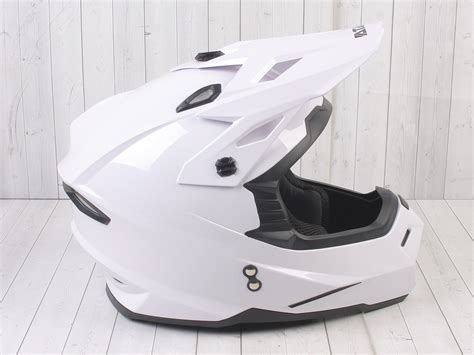 Шлем (кроссовый) Ataki JK801 Solid белый глянцевый XL (арт. #9421)