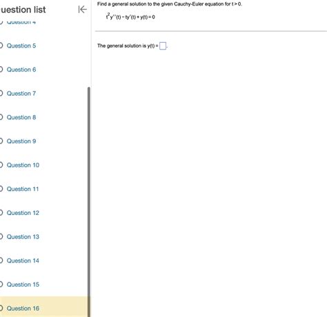 Solved Jestion Ii Uuesturi 4 Question 5 Find A General