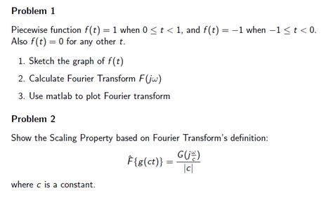 Solved Piecewise Function F T 1 When 0 Lessthanorequalto