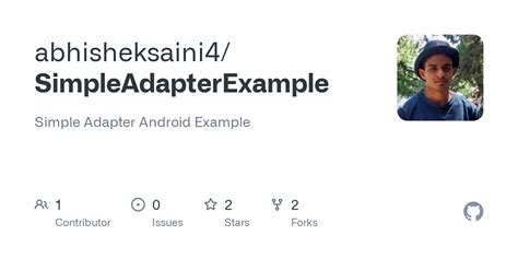 Github Abhisheksaini4simpleadapterexample Simple Adapter Android Example