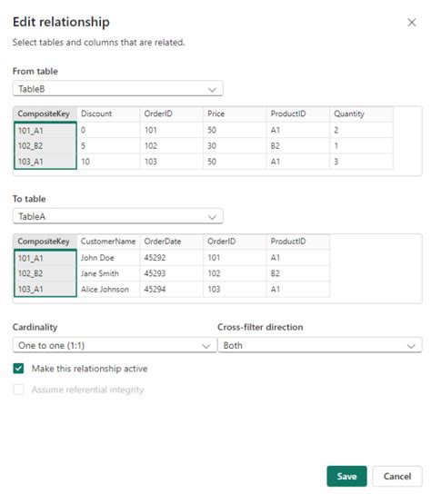 Power Bi Tips How To Join Two Tables On Multiple Columns Daily Bi Talks