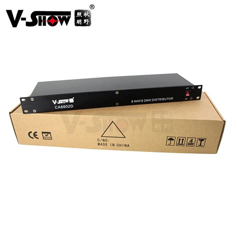 Vshow Dp08 Shipping From Euro Dmx Splitter Signal Amplifier 8 Port Dmx Splitter Stage Machine