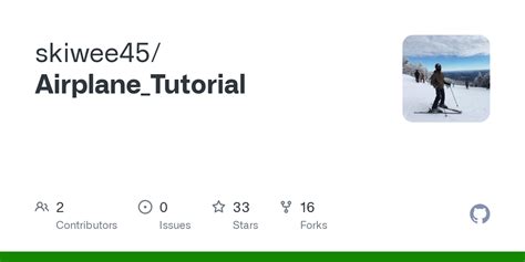 GitHub Skiwee Airplane Tutorial