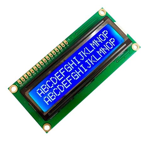 Pantalla Display Lcd 2x16 1602a Azul Arduino Pic Raspberry Cuotas Sin