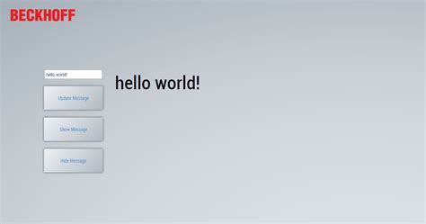 Getting Started With A Beckhoff Plc Part Three Hmi Configuration