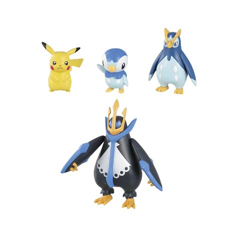 Bandai Spirits Model Kit Pokemon Empoleon Evolucion Set