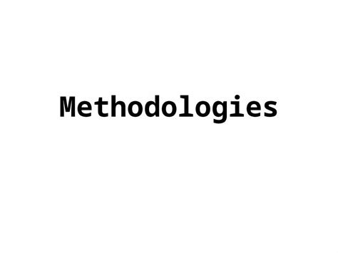 Pptx Methodologies Contents Waterfall Model Evolutionary Models Incremental Development