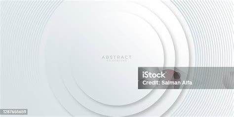 추상적인 흰색 배경입니다 모던 실버와 화이트 비즈니스 텍스처 원이 겹치는 회색 기하학적 패턴 우아한 비즈니스 배경 벡터 일러스트레이션 개념에 대한 스톡 벡터 아트 및 기타