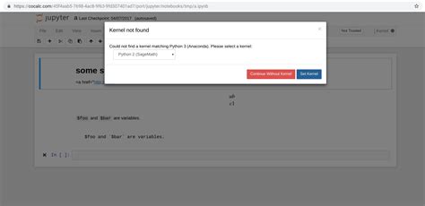 Minor Followup To Pr 3337 Jupyter Kernel Explicit Selection · Issue 3721 · Sagemathinc