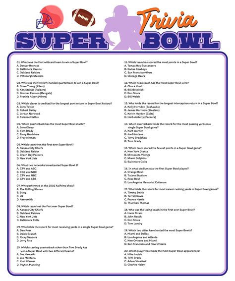 Sports Trivia Questions With Answers Free Printable Download