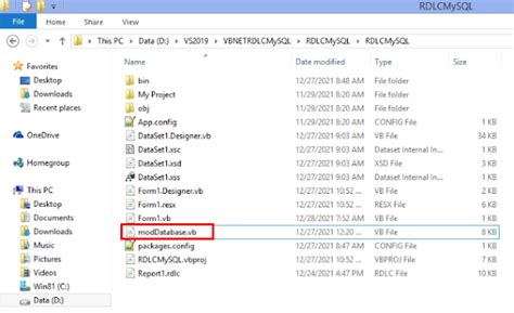 Vbnet Displaying Mysql Data On Rdlc Report
