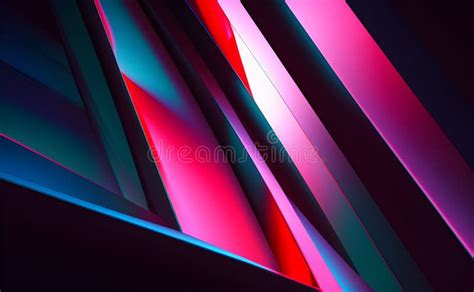 Vibrant Swirls And Geometric Patterns On Purple Abstract Background Generative Ai Stock