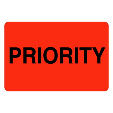 2 X 3 Priority Label Buy Stock Labels Online