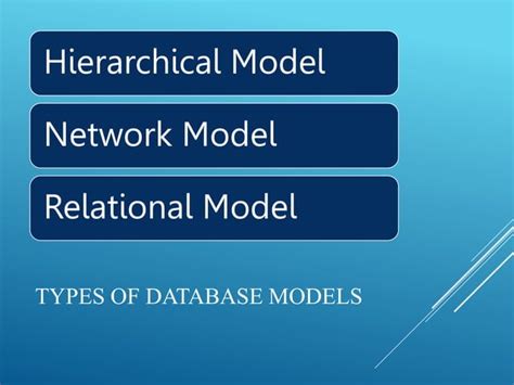 Database Models Objectives Of DBMS Pptx