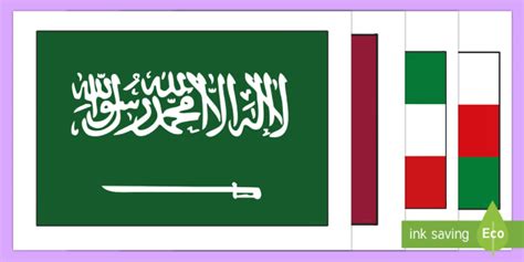 Gcc Flags Display Cut Outs Teacher Made