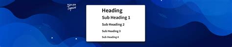 Heading And Paragraph Tags In Html Scaler Topics