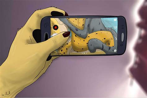 Rule 34 2019 Anthro Cellphone Cheetah Felid Feline Female Fur Grey Fur Group Group Sex Hug