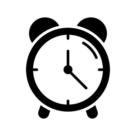 Premium Vector Alarm Clock Sign Symbol Vector Glyph Color Icon