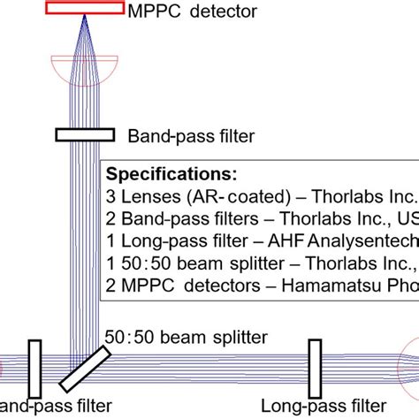 Schematic Diagram Of The Detection Optics For Simultaneous Measurements