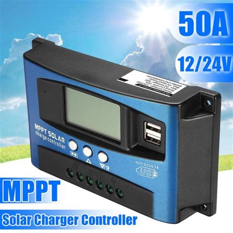 12v Mppt Solar Panel Regulator Charge Controller Intelligent Hot 50a