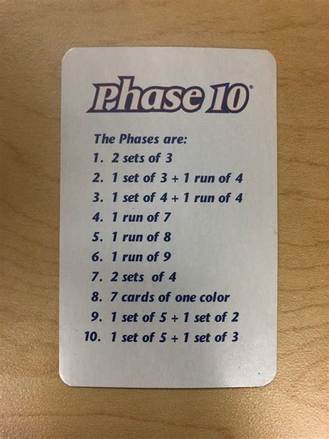 How To Play Phase 10 8 Steps Instructables