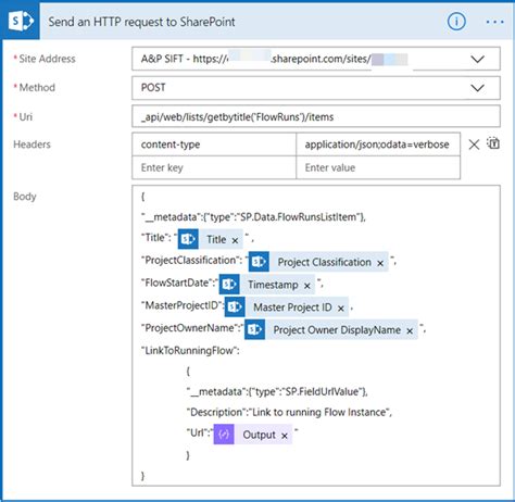 Microsoft Flow Capture Hyperlinks And Detail About Running Flows