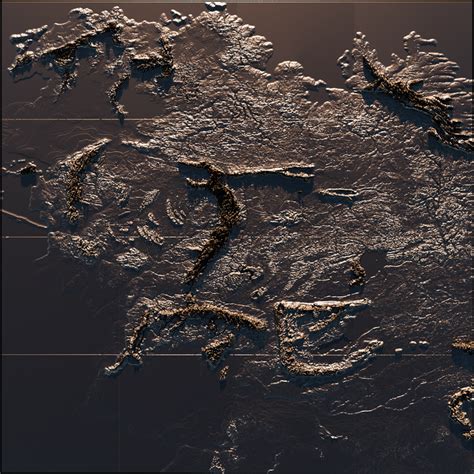 3d Printable Middle Earth Tiled Map By Kilroys Kartography