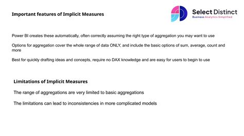 Implicit And Explicit Measures In Power Bi Pptx