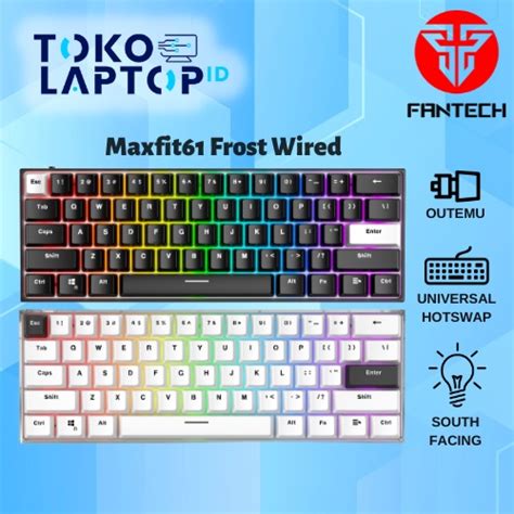 Jual Fantech MK Maxfit Frost Wired RGB Mechanical Gaming Keyboard Shopee Indonesia