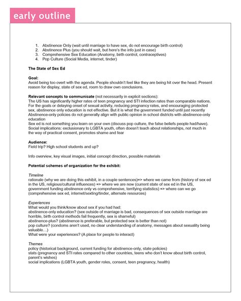 The State Of Sex Ed On Behance