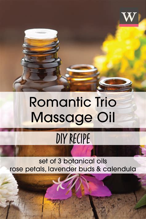 Romantic Trio Massage Oil Diy Recipe