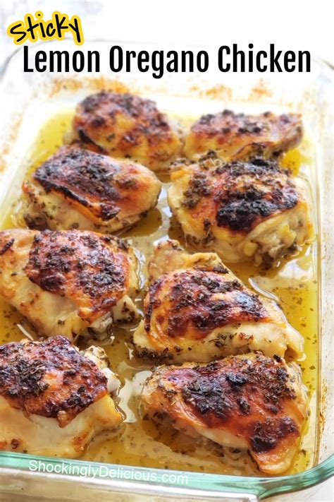 Sticky Lemon Oregano Chicken Is A Delicious Sweet Sour Tangy Herby Chicken Dinner It Will Be