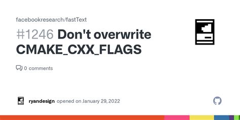 don t overwrite cmake cxx flags · issue 1246 · facebookresearch