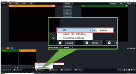 How To Set Video Encoder And Decoder On VMix Software Via SRT