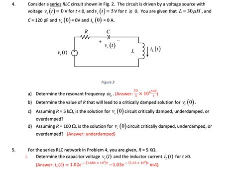Solved Consider A Series RLC Circuit Shown In Fig The Chegg