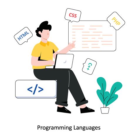 Programming Languages Flat Style Design Vector Illustration Stock Illustration 28135145 Vector