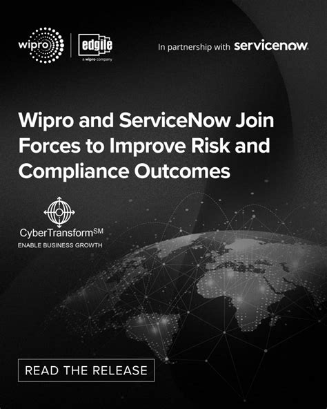 Today Wipro Edgile And Servicenow Announced The Launch Of Wipro Cybertransform Intelligent