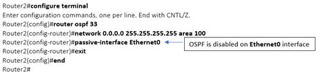 What Is Passive Interface Command Behavior In Rip Eigrp And Ospf